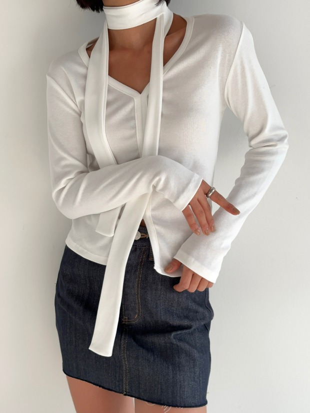 면모달브이스카프트임긴팔티 시크릿오즈 스카프티셔츠 스카프세트 스카프세트티셔츠 스카프티셔츠세트 머플러긴팔티 머플러티셔츠세트 머플러긴팔티세트 트임긴팔티 브이넥긴팔티 Ozbridge