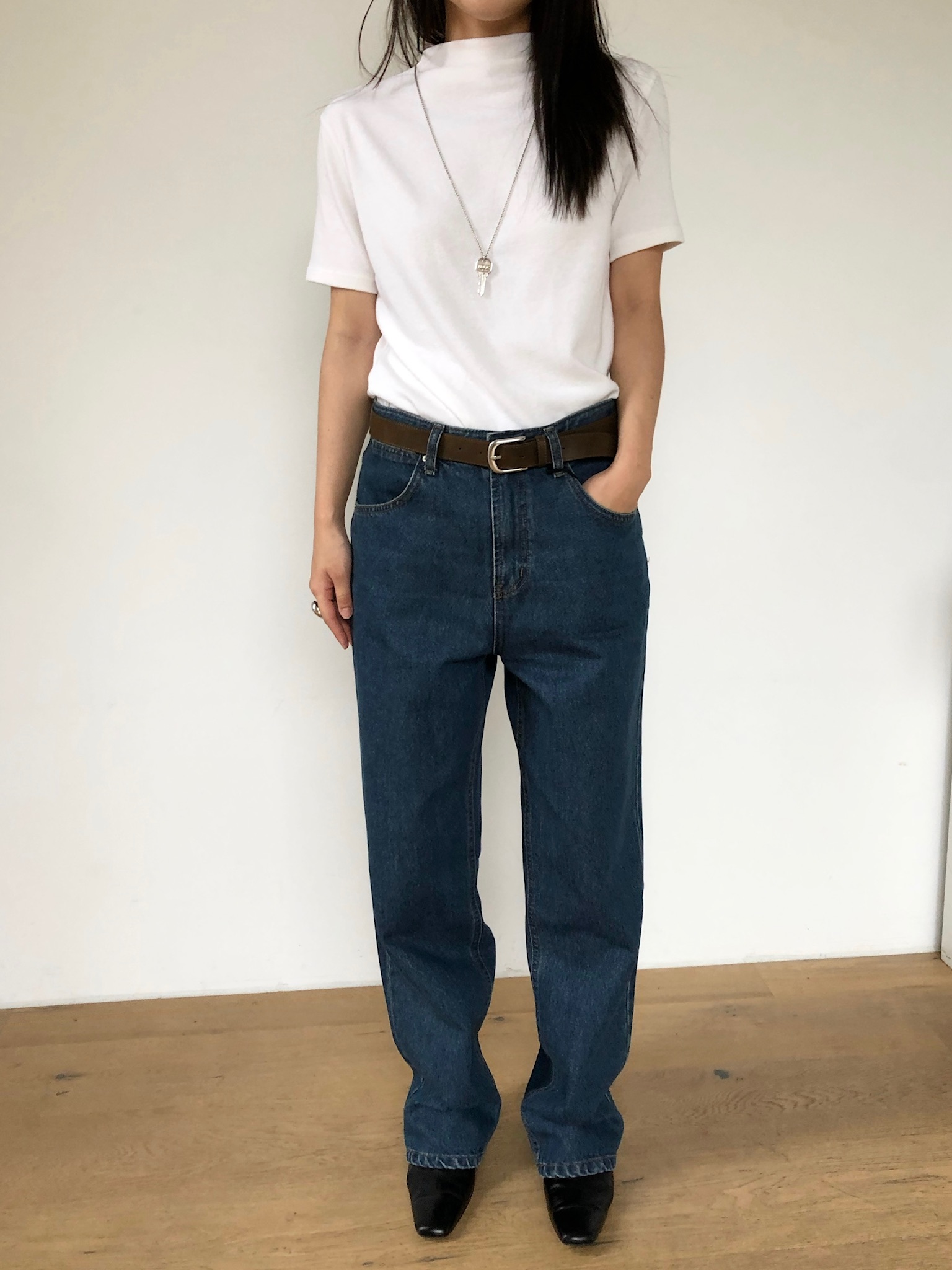 아키텍트 angora high neck tee (4color)