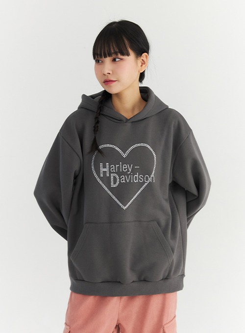 클로즈클립 엔조 레터링 큐빅 기모후드티 CA1810