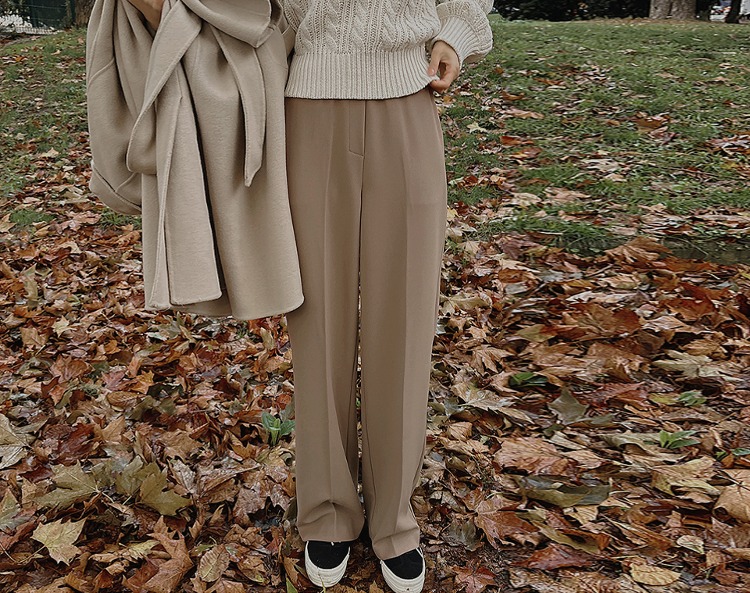 리리앤코 숏롱 어텀코브 속밴딩 스판 와이드 슬랙스 팬츠 가을 신상 가을룩 데일리룩 빅사이즈 하객룩 출근룩 롱슬랙스 와이드슬랙스 밴딩슬랙스 속밴딩 밴딩팬츠 스판슬랙스