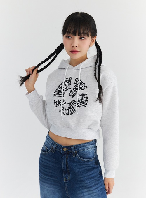 클로즈클립 페라 기모 크롭 후드티 CA1810