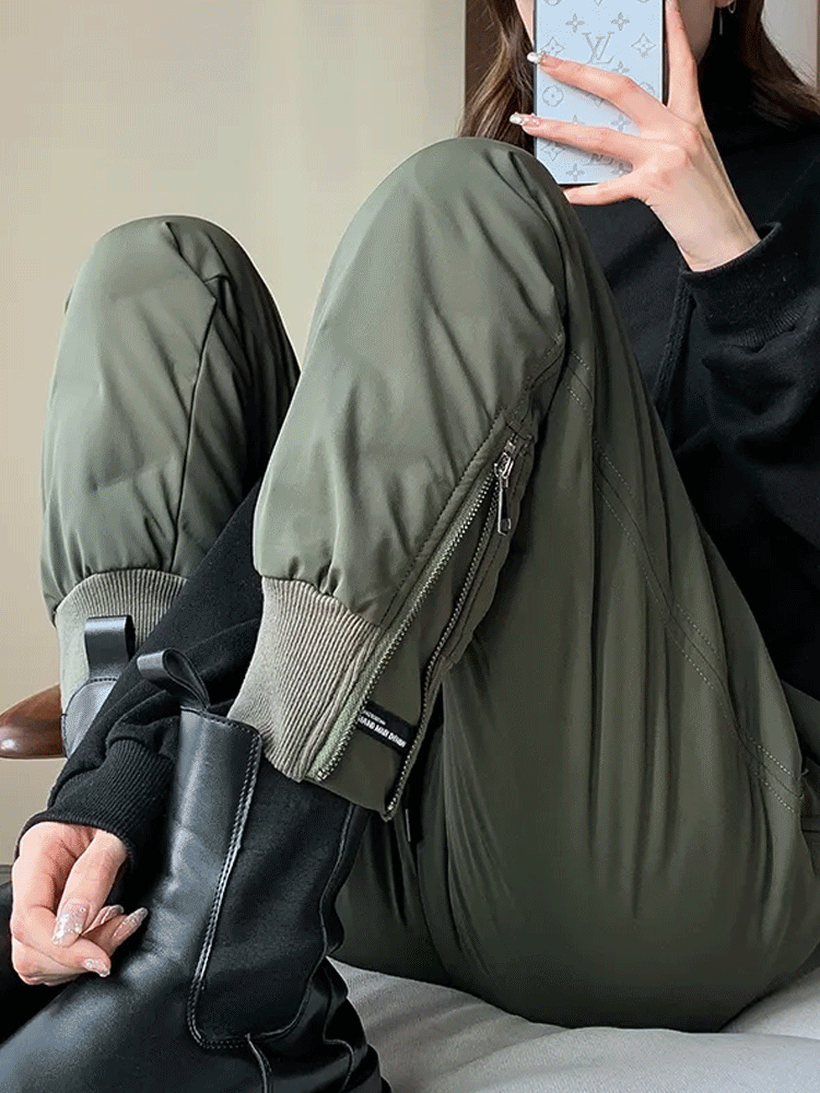 로즈몽 KC-913 데일리한 무드의 누빔 패딩팬츠