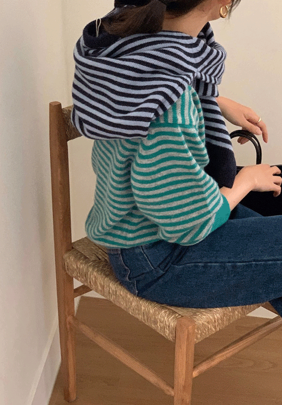 에디 캐시 단가라 브이넥니트nt(3color)