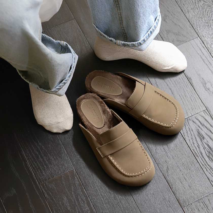 [23FW]드세이 털안감 뮬 슬리퍼 (2.5cm)