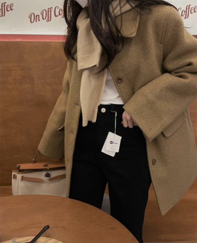 오큐페 [당일발송]드온도 알파 부클 울 하프 코트 (3col) deondo