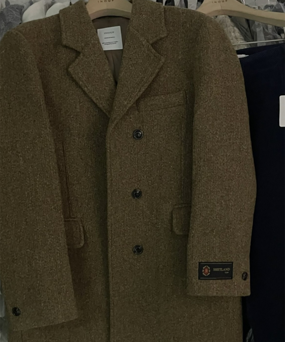 버나뎃 [당일 차콜]이너프 브리튼 울 코트 (2col) inouf