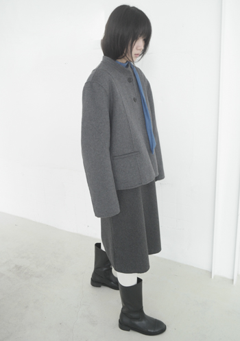 minimal handmade half coat (2c)