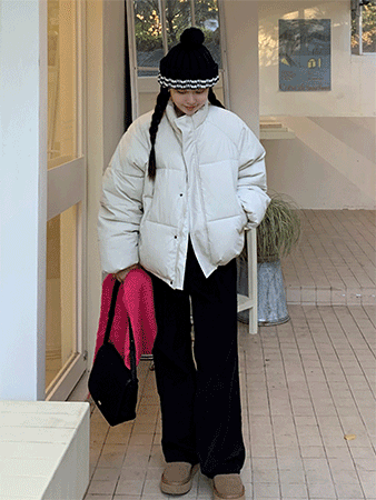 어리틀빗 peru padding jumper (3color)