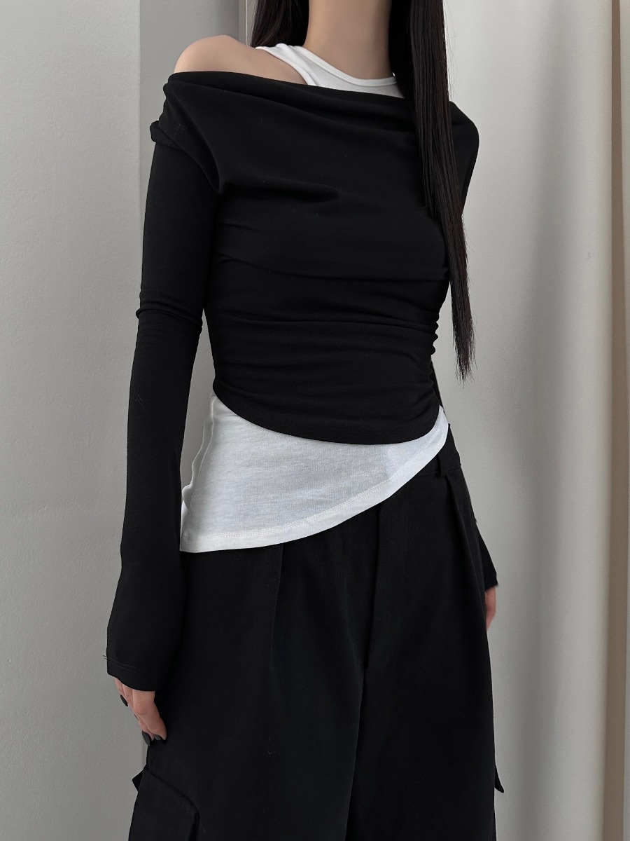 Layer Drape Tee (3color)