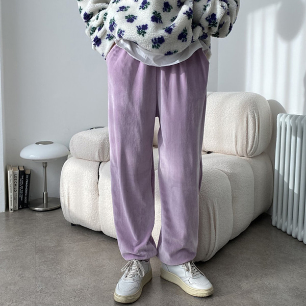 엘리즈데이 엘리즈데이 맨티허리밴딩조거팬츠 여성바지 긴바지 겨울바지 허리밴딩팬츠 조거바지 츄리닝바지 트레이닝팬츠 골덴바지