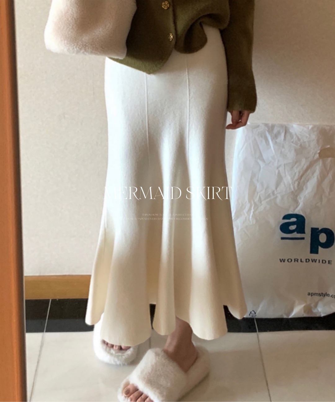 수수 3천장돌파 ️2차재진행 ️레이어드스커트미디스커트롱스커트롱치마스커트니트스커트머메이드스커트치마머메이드봄롱치마화이트롱치마하객룩니트치마 3col F70