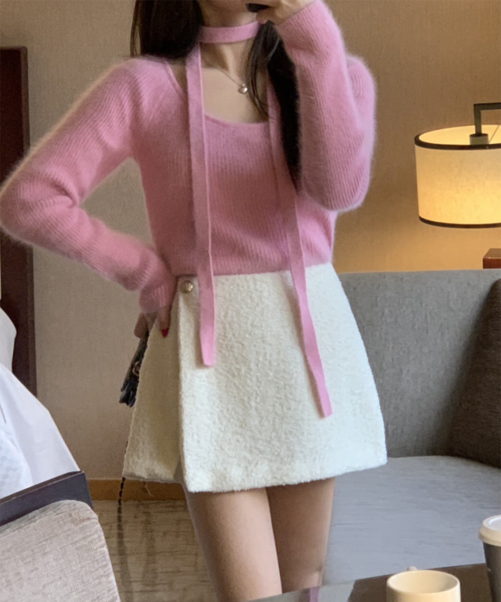 미엘 글린 앙고라 니트 (3col) miel 미엘르