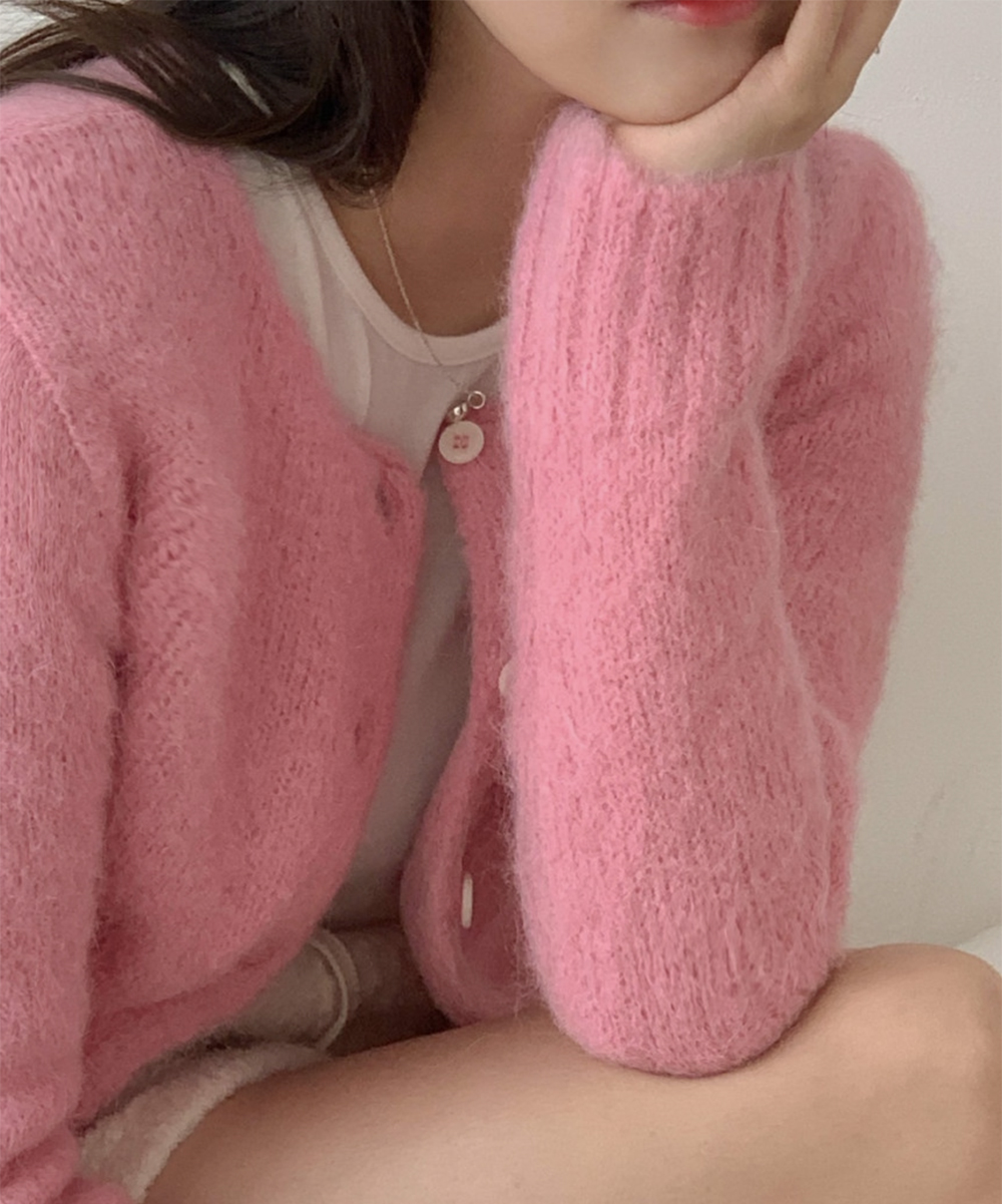 버나뎃 미엘 알파카 가디건 (4col) miel 미엘르