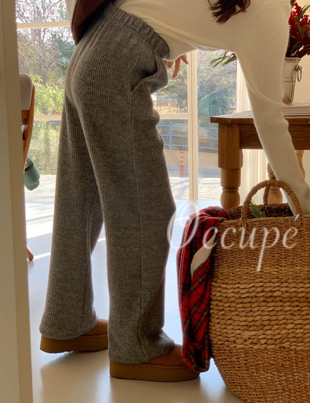 아잉 몽뜨 팬츠 니트팬츠 (4col) areing