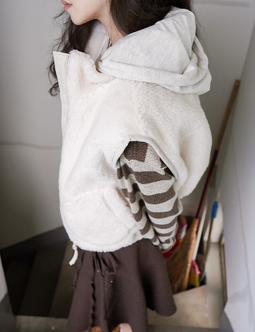 티드빗 boucle padding vest (2c)