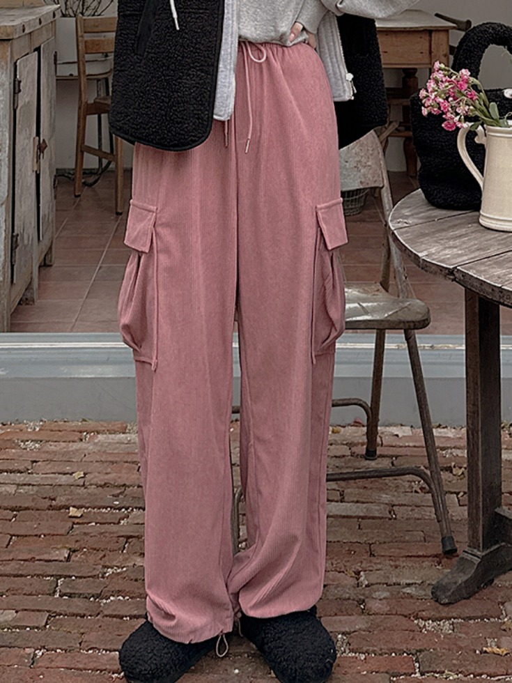 리리앤코 크듀벨 코듀로이 겉기모 밴딩 투웨이 카고 팬츠 갸울겨울을룩 데일리룩 여행룩 골덴룩 캐주얼룩 팬츠룩 밴딩팬츠룩 편안한룩 와이드팬츠 조거팬츠 카고팬츠 여성팬츠 겨울