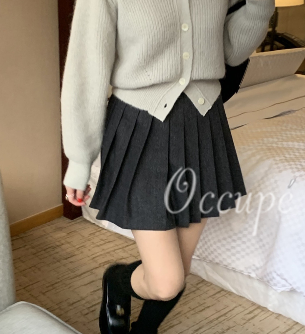 오큐페 [당일발송]미엘 엘리스 스커트 플리츠 (2col) miel