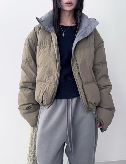 로웨어 two tone duck down padding