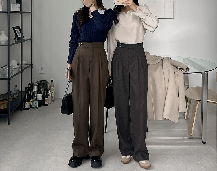 리리앤코 숏롱 베토리안 겉기모 핀턱 벨트 와이드 슬랙스 팬츠 겨울신상 겨울룩 데일리룩 슬랙스팬츠룩 팬츠룩 슬랙스룩 와이드팬츠 슬랙스팬츠 벨트팬츠 하이웨스트 기모팬츠