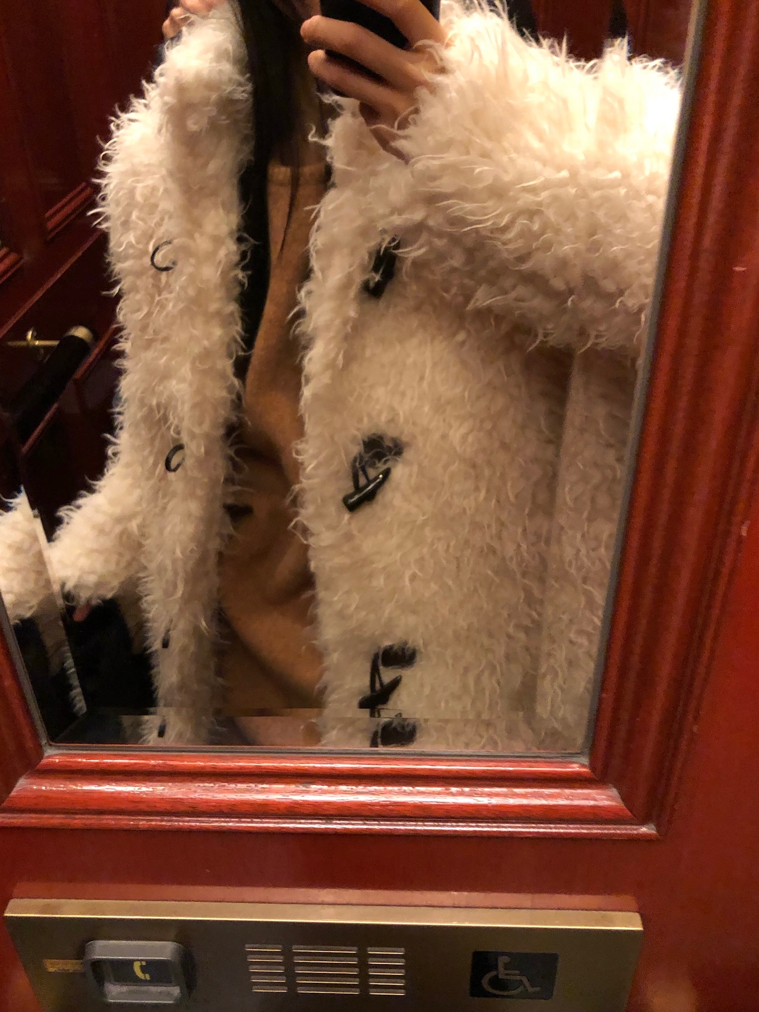 toggle fur jacket (2color)