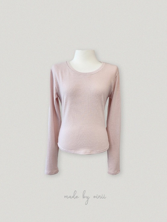 오이니 [2ND] [o,neul] basic glam top - 4color