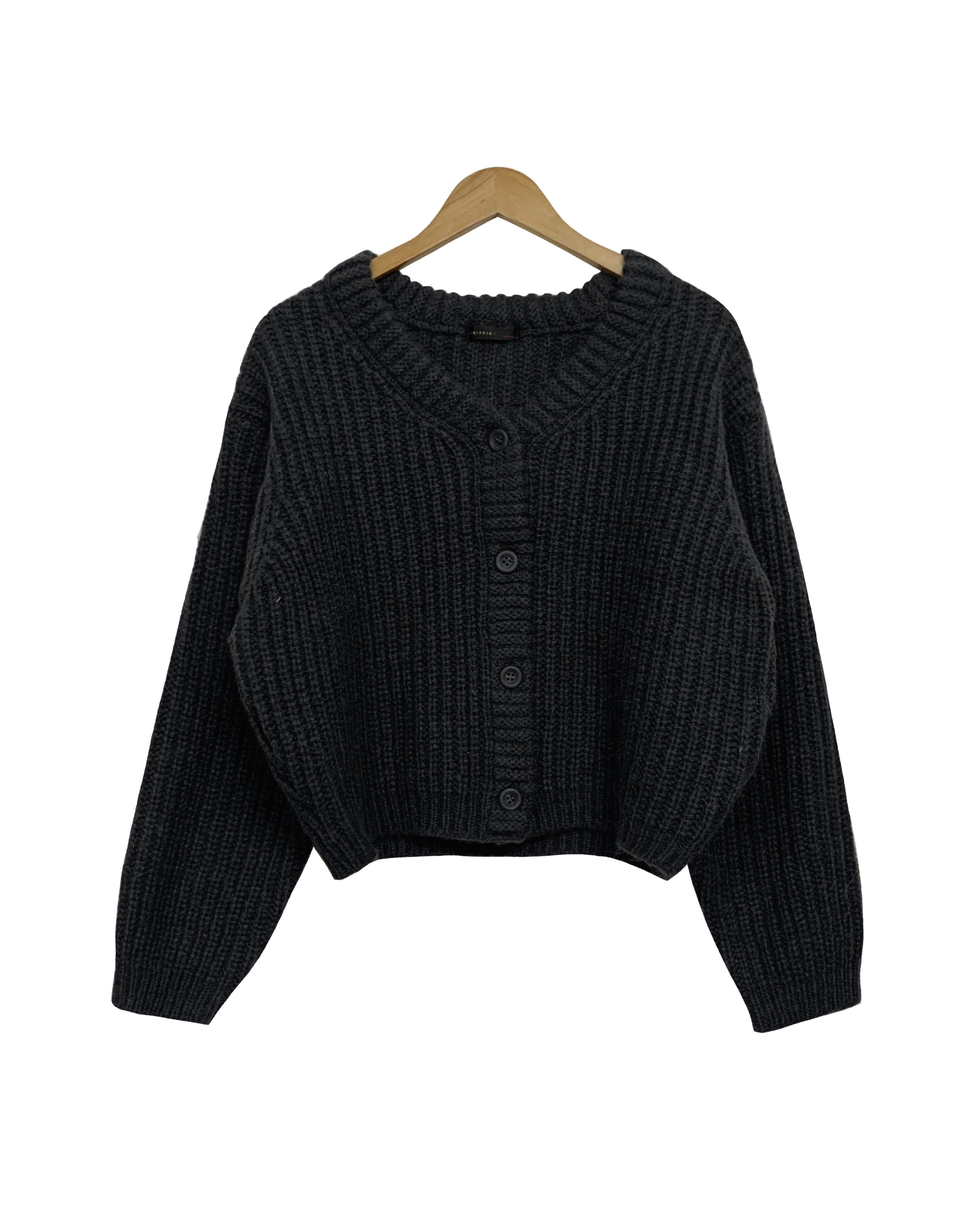 베베체 ( 2colors-! ) 폼폼 울하찌도톰니트가디건nt