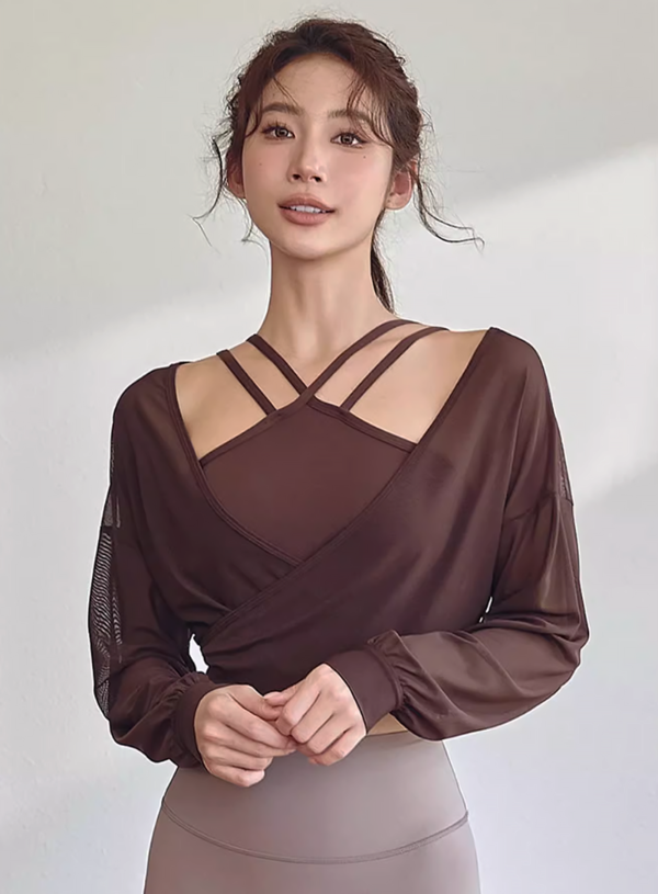 [SET] 드메르 홀터 롱슬리브 탑 ( 3colors )