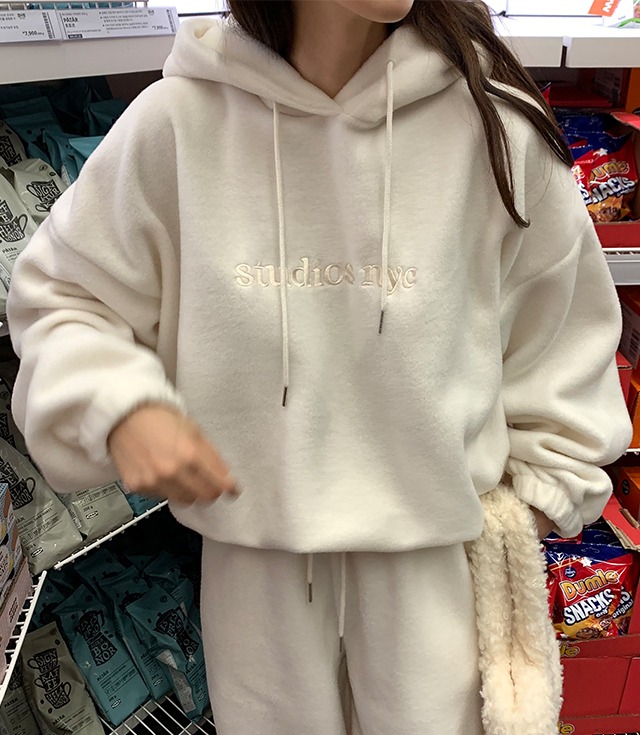 삐뽕언니 몽슈 플리스 후드티셔츠3color 오버핏후드 플리스맨투맨 무지티 이너티 핏조절 스트링 후리스맨투맨 츄리닝세트 트레이닝세트 무지맨투맨 캠핑룩 데일리룩 개강룩 원