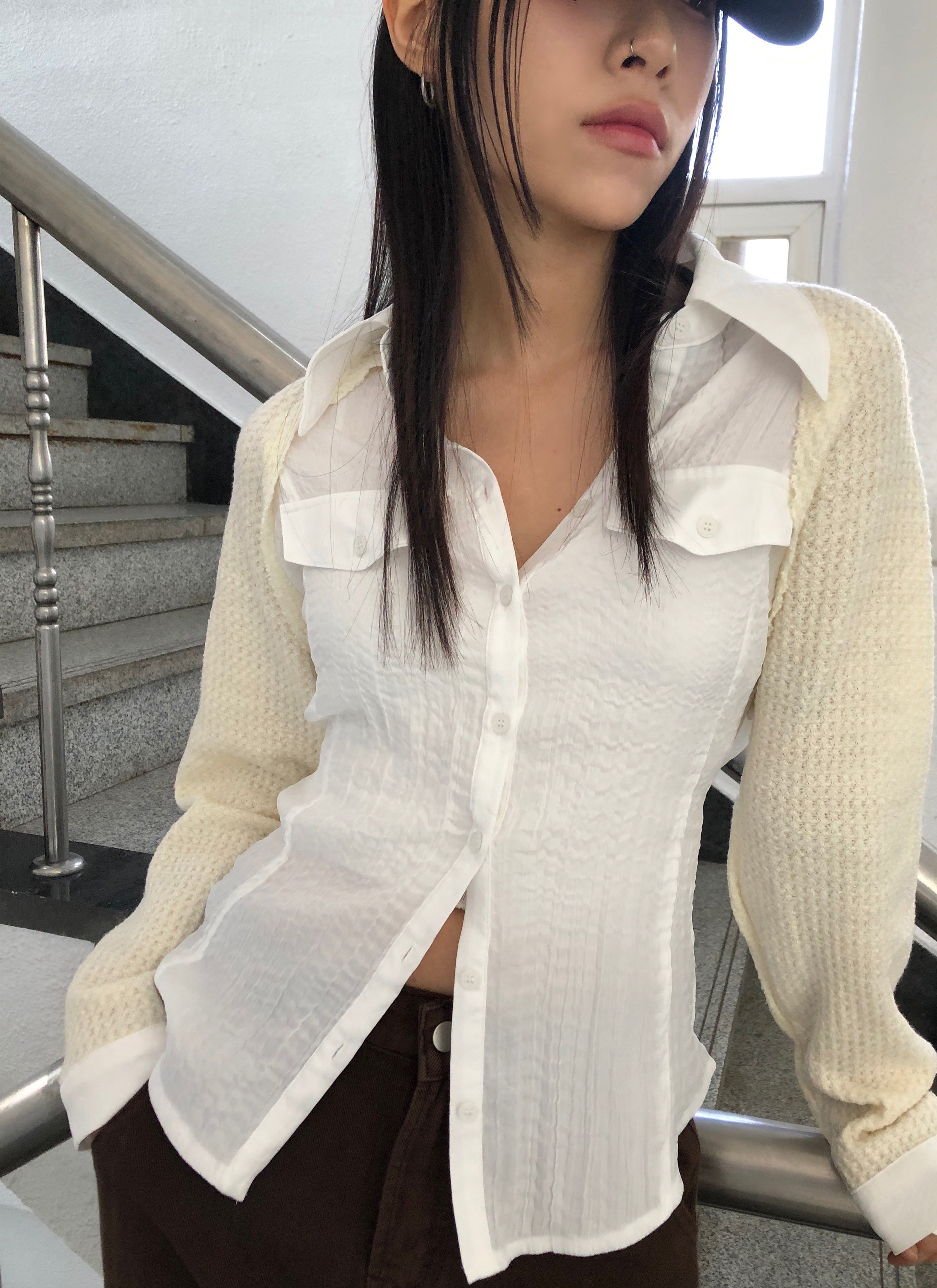 이이알하우스 Dart knit shirt (2C)