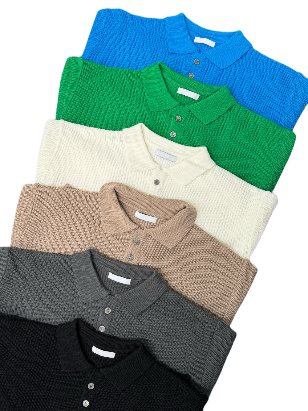 엄라이브 신상 6컬러탄탄소재 고퀄 남녀공용 하찌 카라 니트 오버핏 커플니트 봄 가을 겨울 데일리 커플 커플룩 시밀러룩 데이트룩 단추니트 흑청 와이드팬츠 청바지