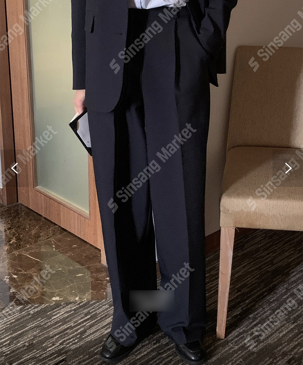 버나뎃 [당일 베이지S]이너프 로어 슬랙스 (2col) inouf