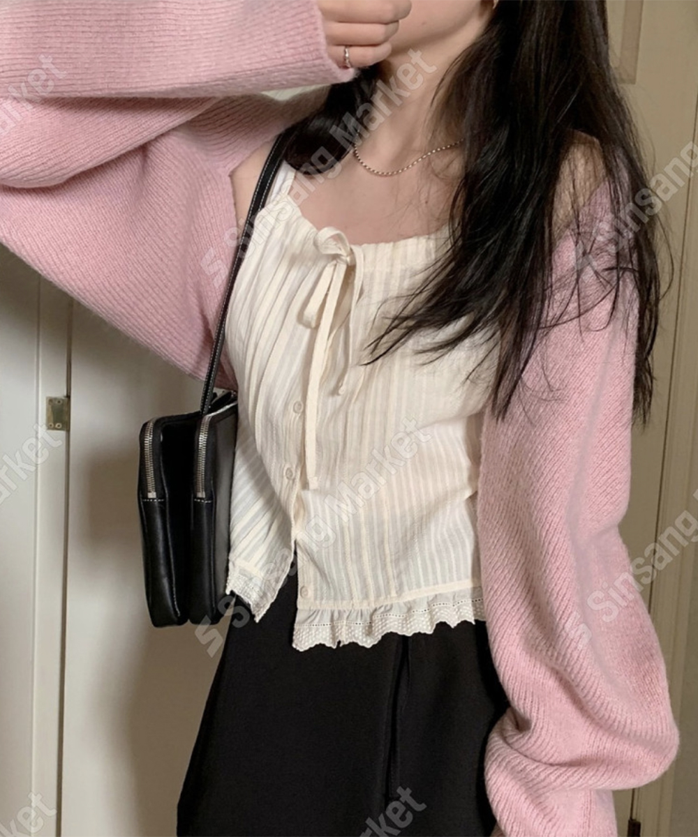 [당일]멜라운지 애니 핀턱 나시 (2col) mellounge