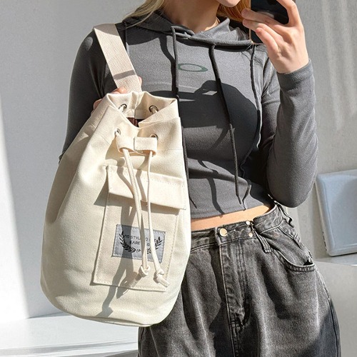 파이크 시즌2 힙색 크로스백 가방 슬링백 커플 메신저 웨이스트 남자 복조리 버킷백 투웨이 숄더백 천가방 캐주얼 캔버스 대학생 코디 데일리백 힙쌕