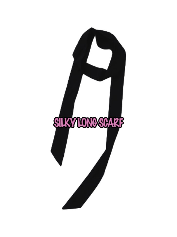 [SALE]SILKY LONG SCARF (WHITE, BEIGE, BLACK 3COLORS!)