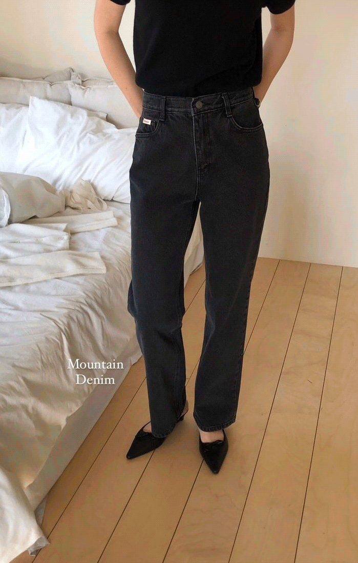 샵보애 [당일] founders 파운더스 마운틴 데님 팬츠 사계절 청바지 일자핏 청 흑청 pt (2col)