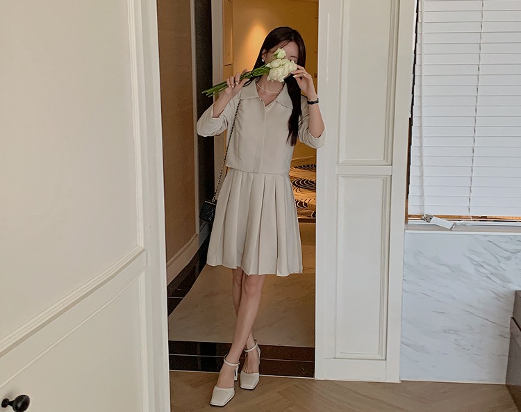 리리앤코 무료배송 드벨리아 플리츠 뷔스티에 원피스 자켓 세트신상 자체제작 빅사이즈원피스 자켓세트 투피스 미니원피스 플리츠원피스 데이트룩 레이어드 여리한 코디 코디셋업