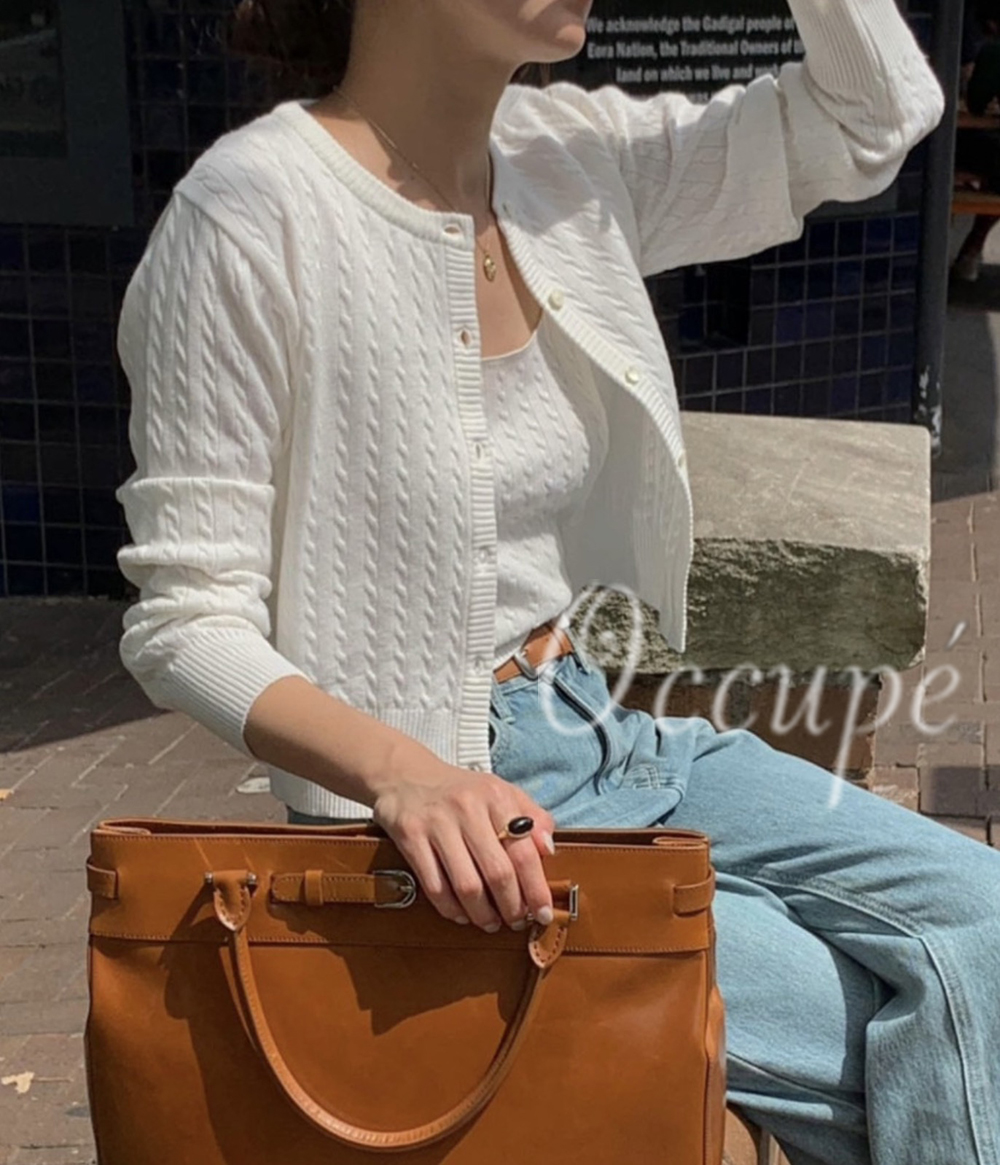 아잉 스위티 세트 가디건 (5col) areing