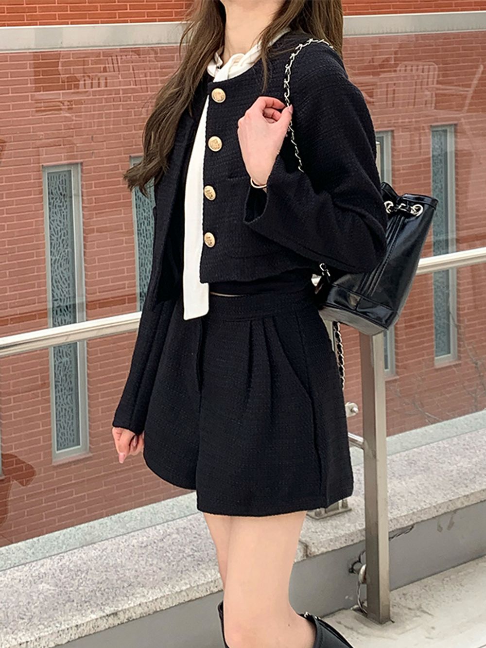 루미에르 고퀄🔥 브라이더 투피스 트위드자켓 크롭자켓 숏자켓 트위드 노카라자켓 포켓 세미정장 블레이저 레이어드 하객룩 하객원피스 봄자켓 가을자켓 트렌치자켓 숏코트 핸드