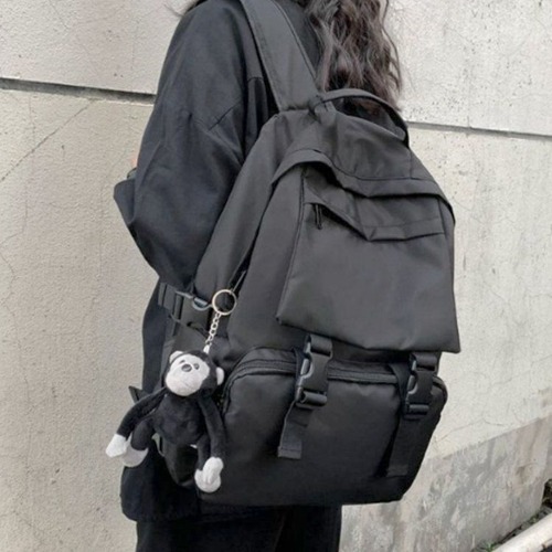 드레시백 토벤 시즌2 나일론 백팩 신학기 대학생 신입생 남녀공용 커플 책가방 빈티지 캐주얼 포켓 버클 지퍼 노트북 가방 배낭 남자 스쿨백 데일리 심플 빅백