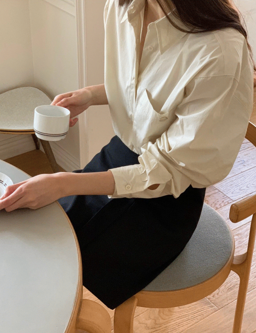 샵보애 libre 리브레 리버 루즈핏 포켓 셔츠 남방 오버핏 sh (4col)