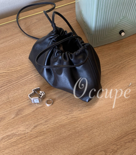 오큐페 플라넬 레더 스트링 백 (3col) fllanel