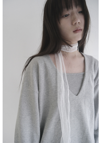 에프터먼데이 dot mesh scarf (2c)