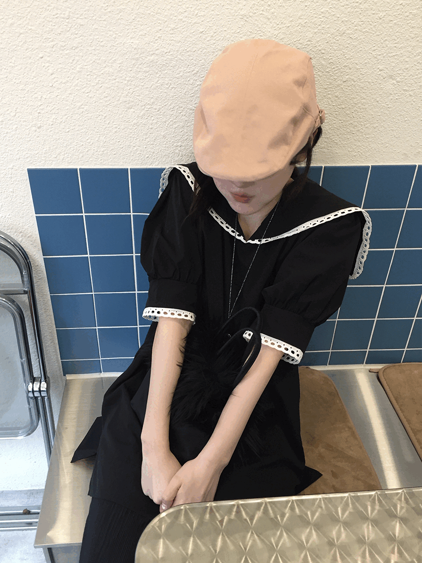 하우유 킷캣 세라 레이스 원피스 (2c)