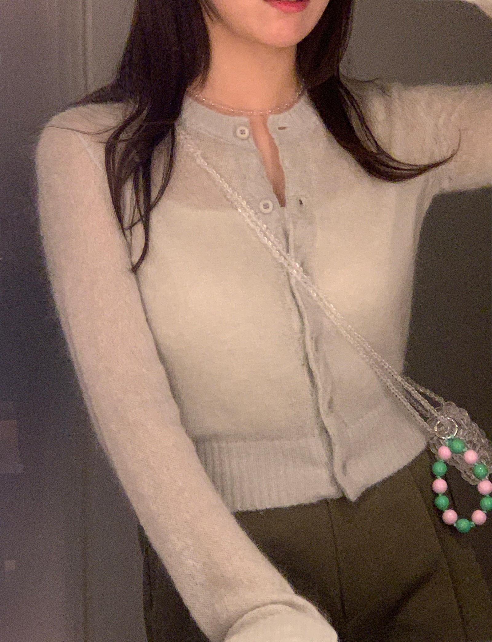 유어리스트 미엘 가디건 miel (3col) 봄신상 크롭 꽈배기 모헤어 가디건