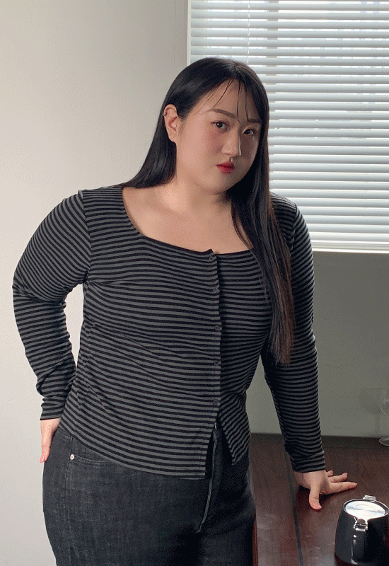 리치무드 카린 stripe t (2color)