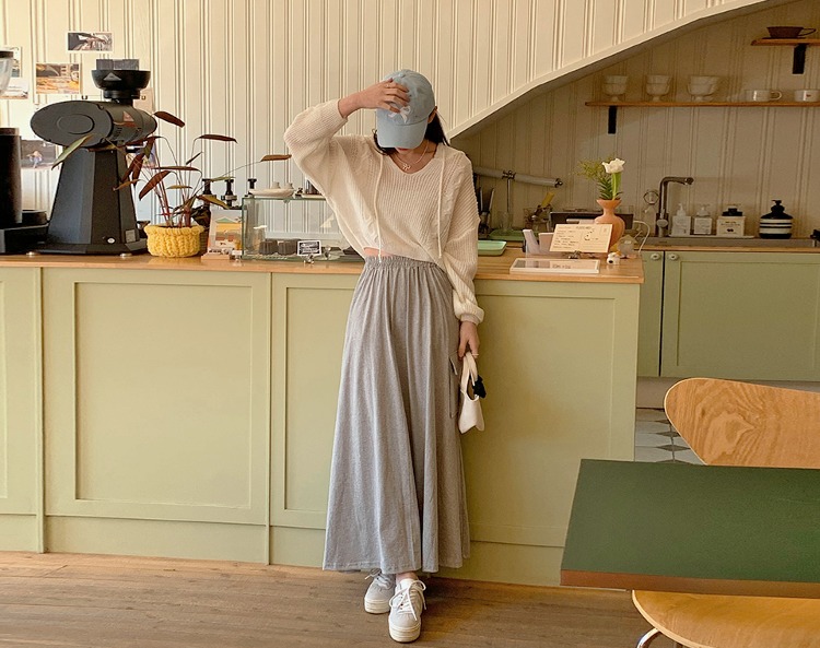 리리앤코 미리브앤 밴딩 카고 플레어 롱 스커트 봄 가을 신상 데일리 데이트 빅사이즈 빅사이즈스커트 트레이닝스커트 밴딩스커트 롱스커트 밴딩롱스커트 카고스커트 플레어스커트 A