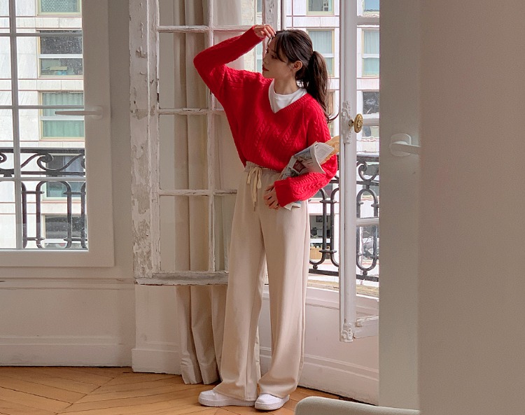 리리앤코 숏롱 샌버디 스판 밴딩 와이드 팬츠 자체제작 봄 신상 봄옷 봄팬츠 밴딩팬츠 스판팬츠 밴딩바지 트레이닝팬츠 트레이닝바지 얇은긴바지 데일리룩 페미닌룩 하객룩