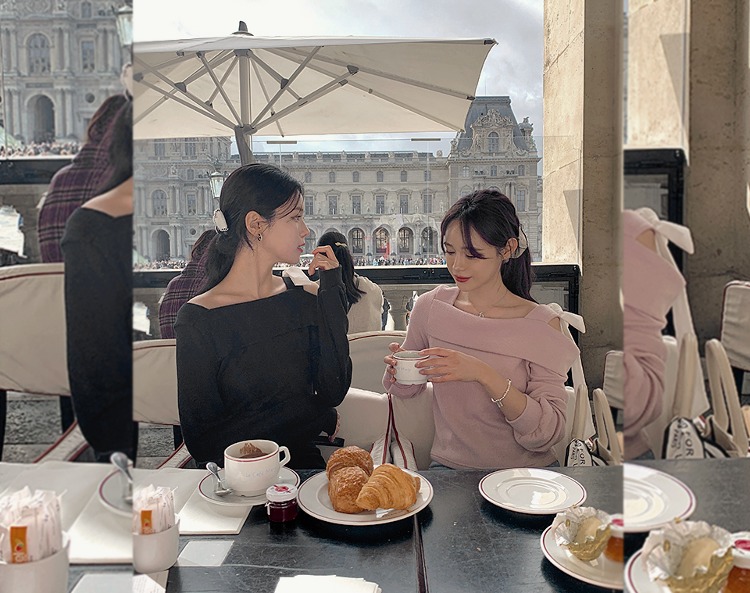 리리앤코 유이렌 골지 스판 언발넥 리본 스트랩 티셔츠 봄신상 골지티셔츠 간절기룩 데일리룩 오프숄더 리본스트랩 데일리티셔츠 데골지 언발넥티셔츠 루즈핏티셔츠 빅사이즈 리리앤코