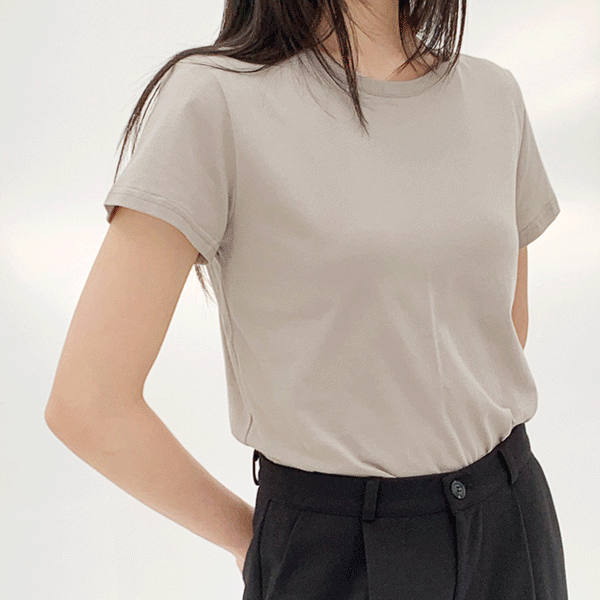 육육걸즈 [6B] 절개라운드넥반팔T