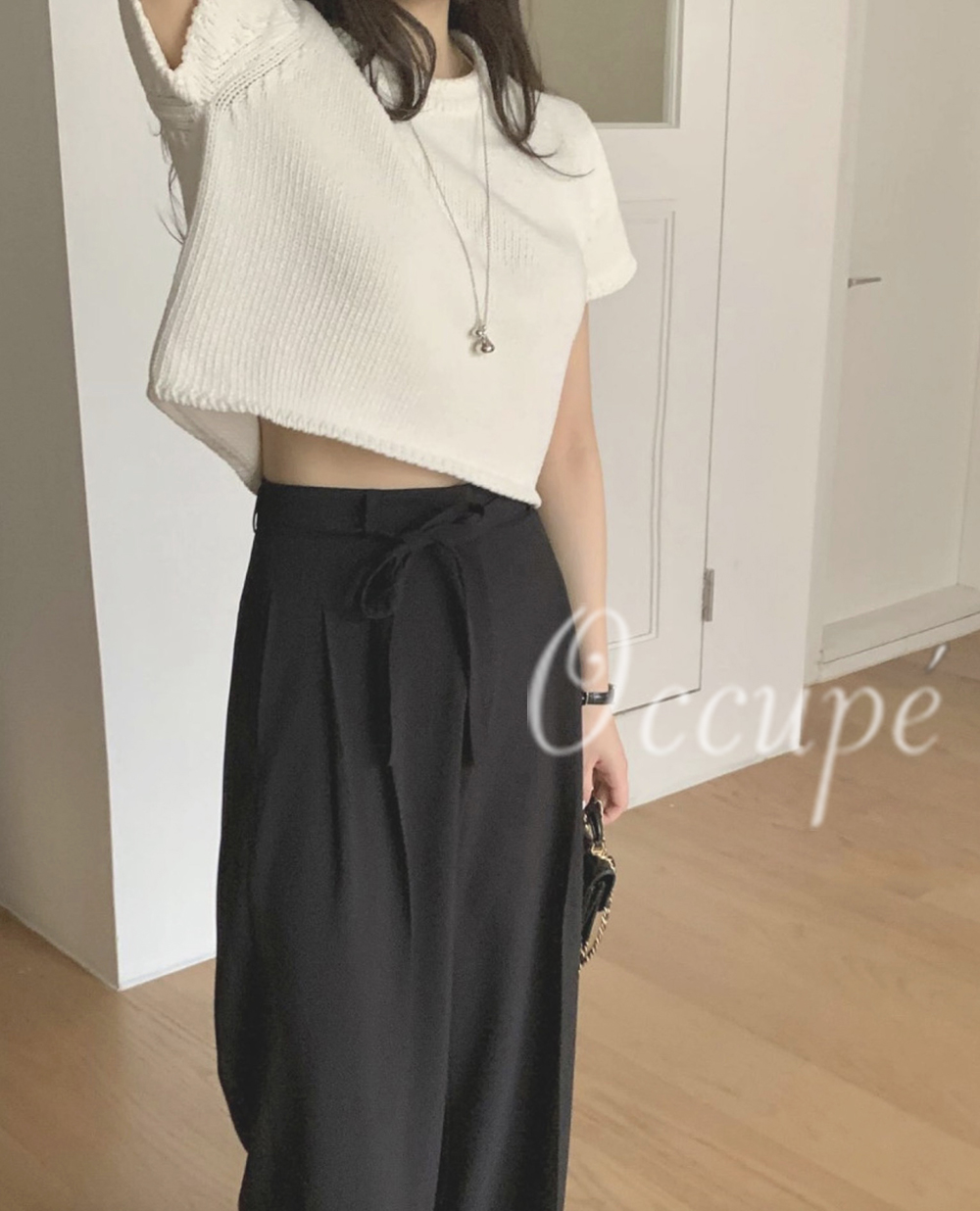 미엘 티모시 슬랙스 (2col) miel 리본슬랙스